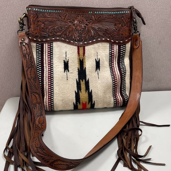American Darling | Bags | American Darling Handtooled Leather Crossbody ...